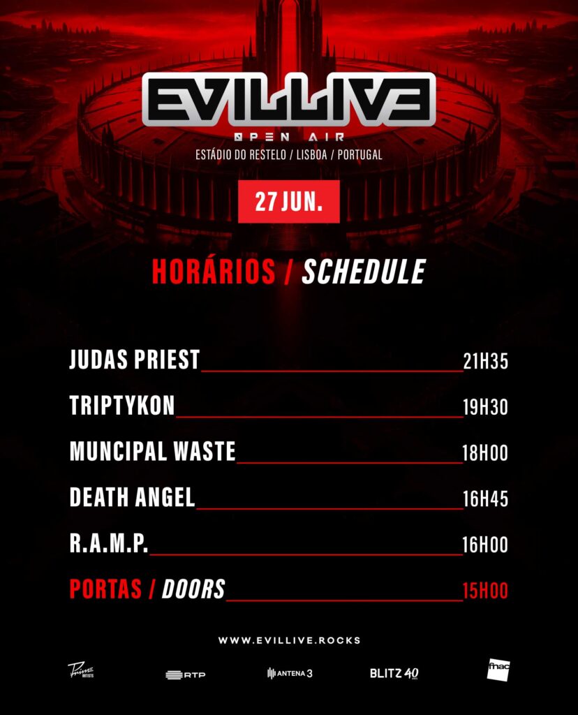 SuperFM » Divulgados os horários para o Evil Live Open Air